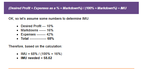 How to Calculate IMU (Initial Markup) – Retail Orbit